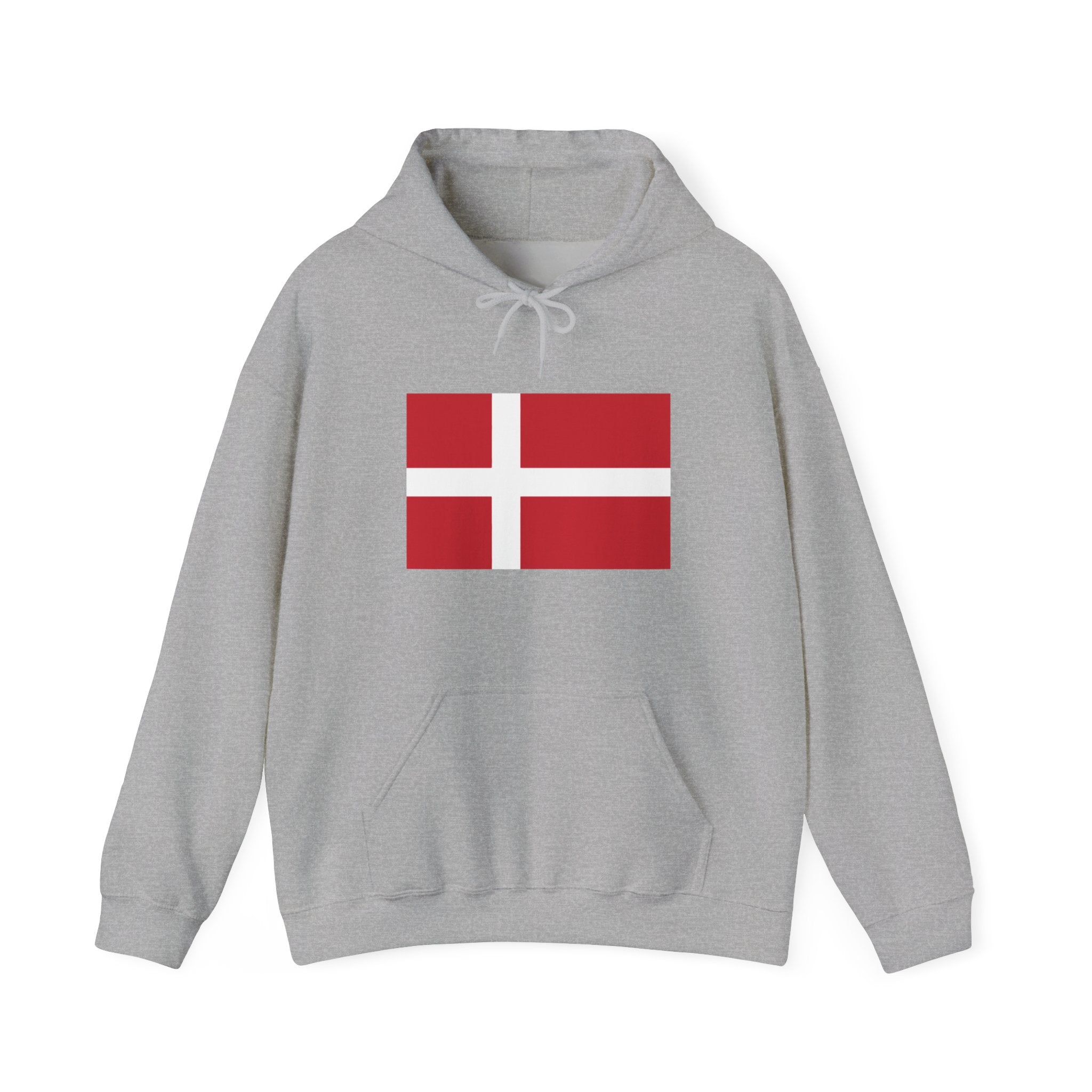 Danish Flag Hooded Sweatshirt – Scandinavian Design Studio