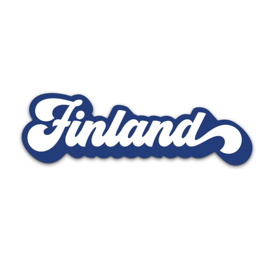 Retro Finland Sticker – Scandinavian Design Studio