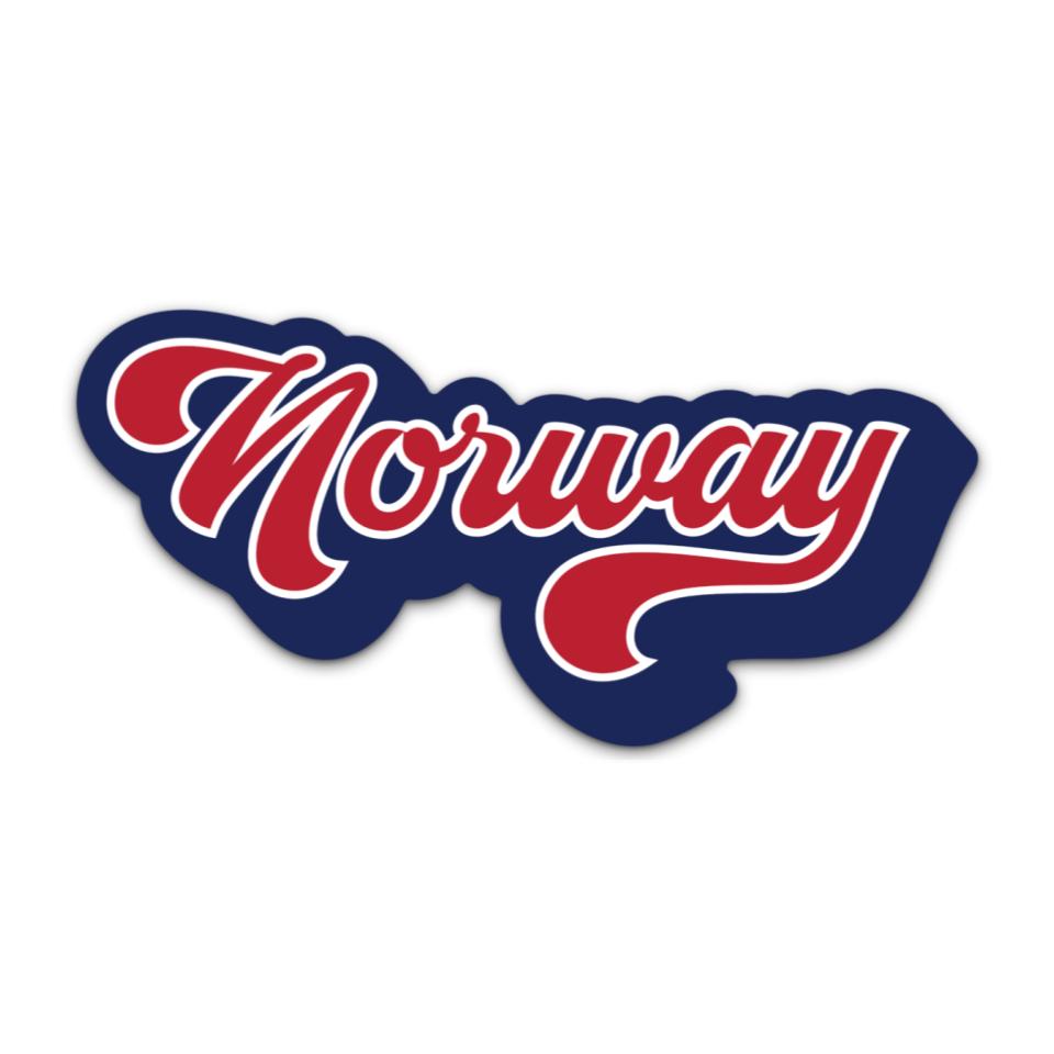 Retro Norway Sticker – Scandinavian Design Studio