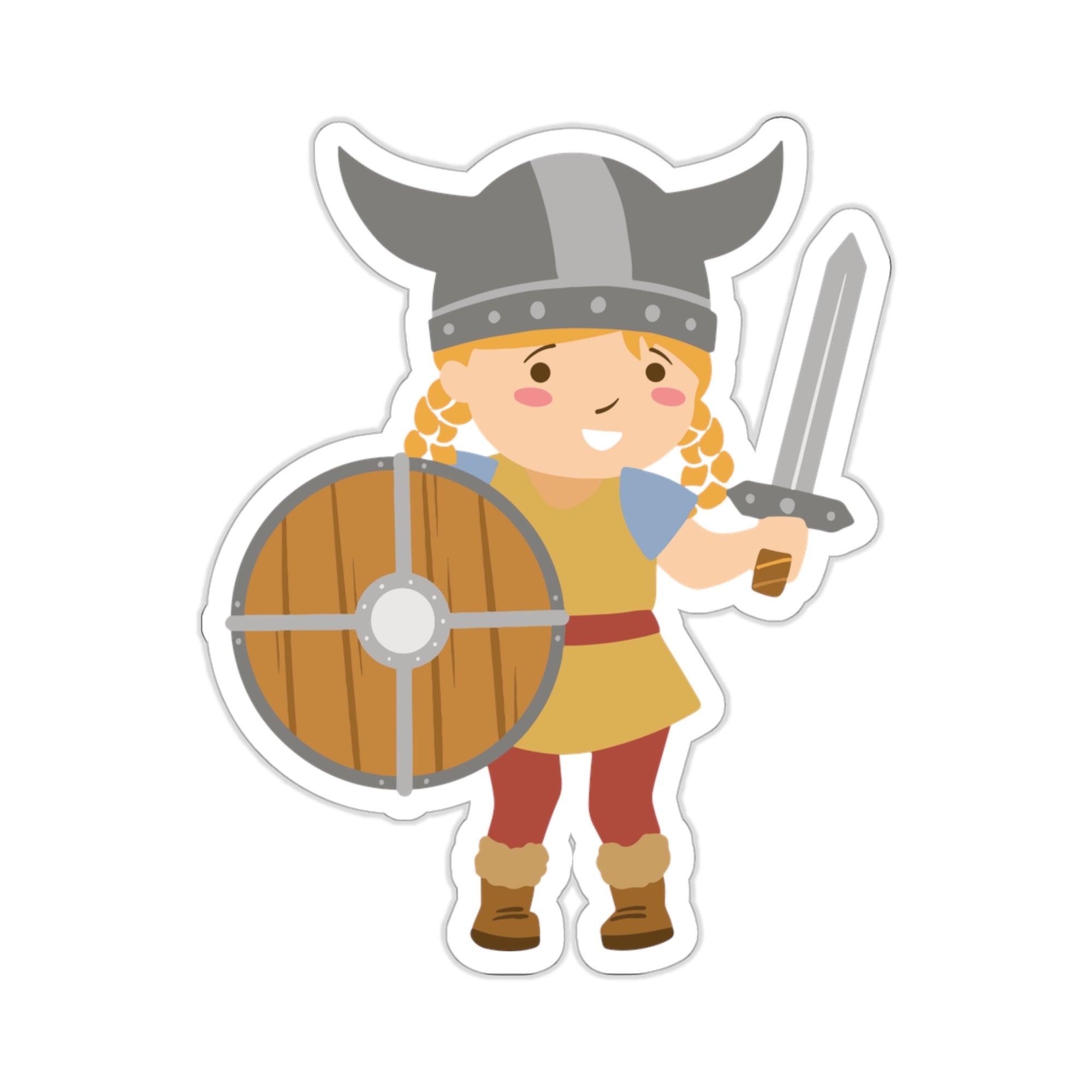 Viking Girl Sticker – Scandinavian Design Studio