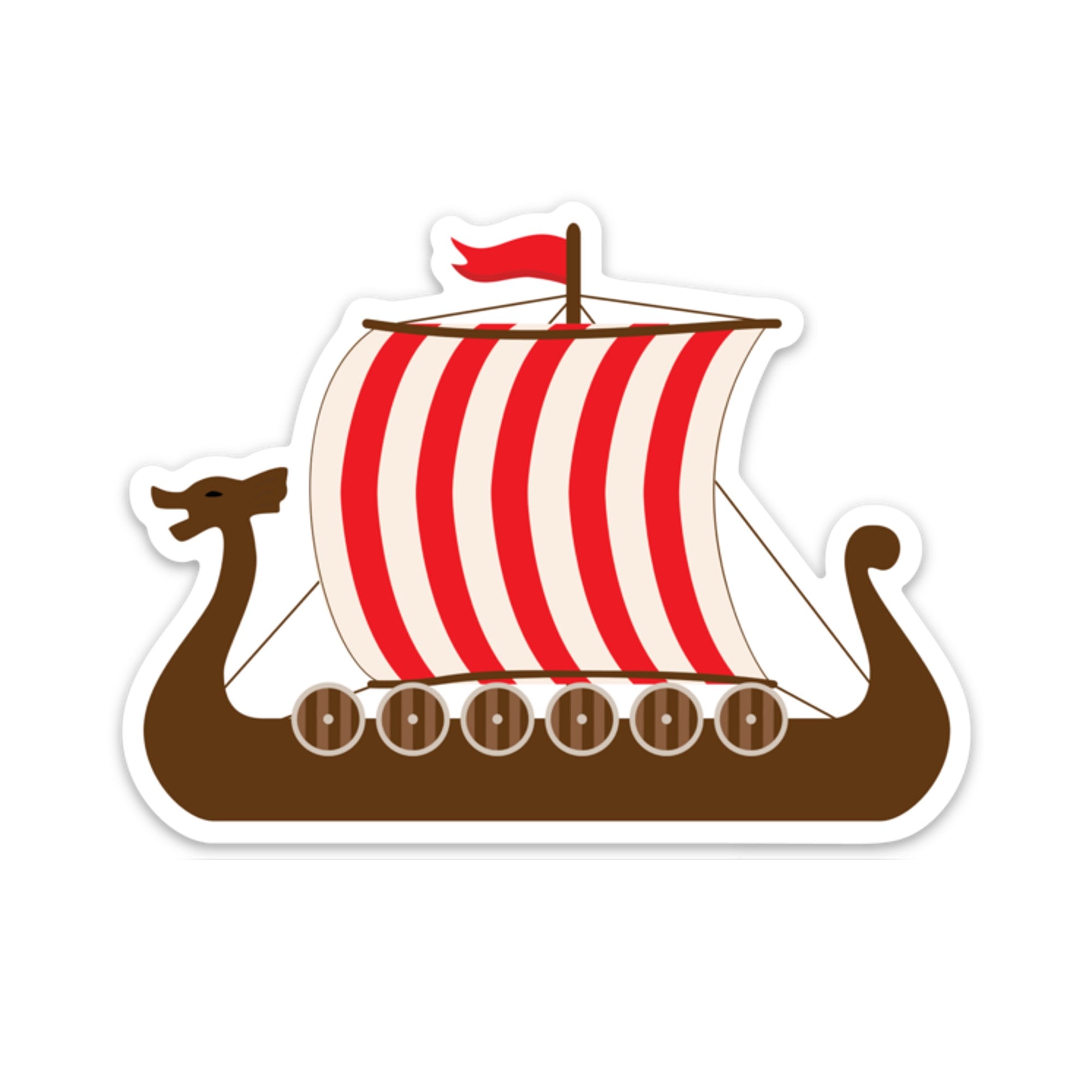 Viking Ship Sticker – Scandinavian Design Studio