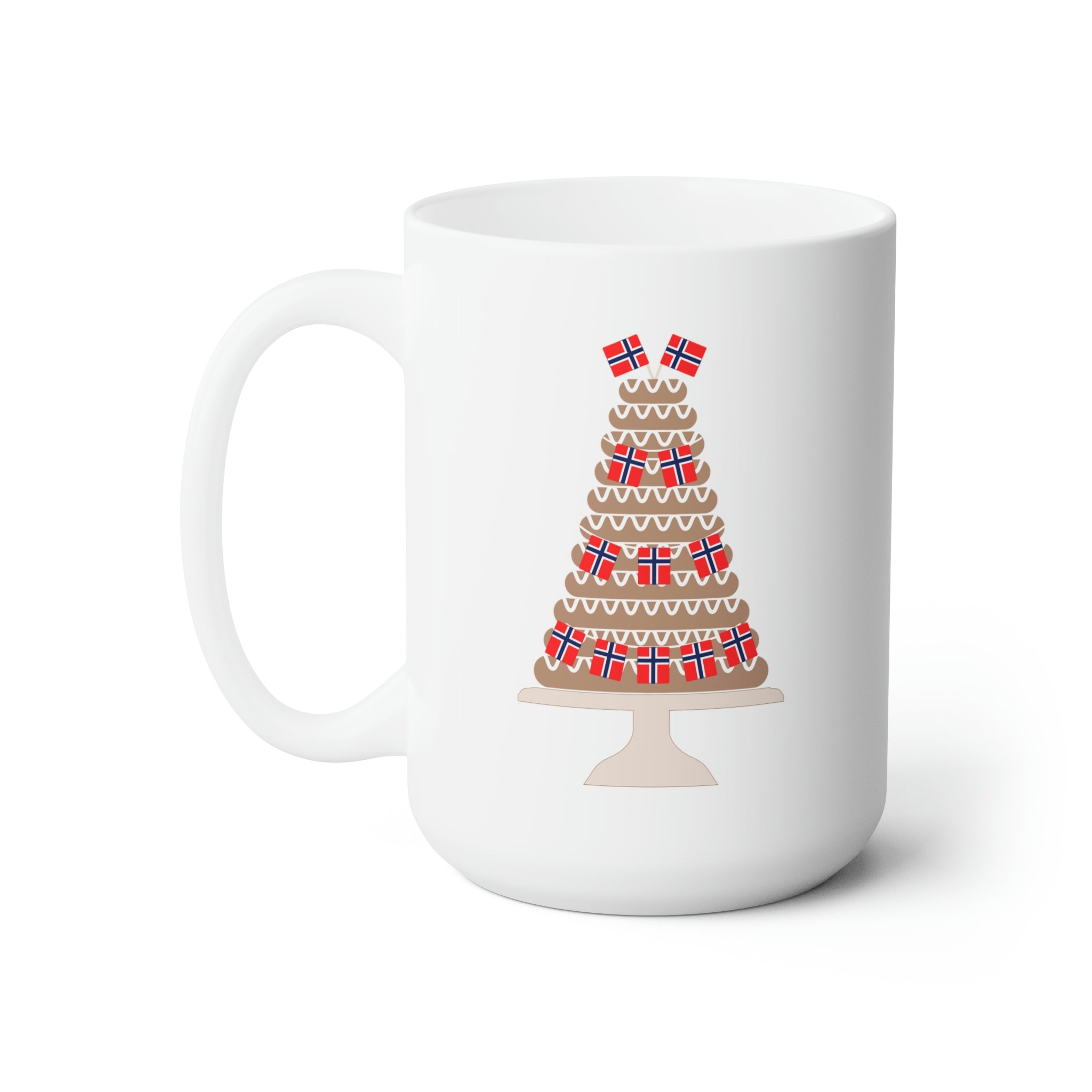 Norwegian Flag Kransekake Mug – Scandinavian Design Studio