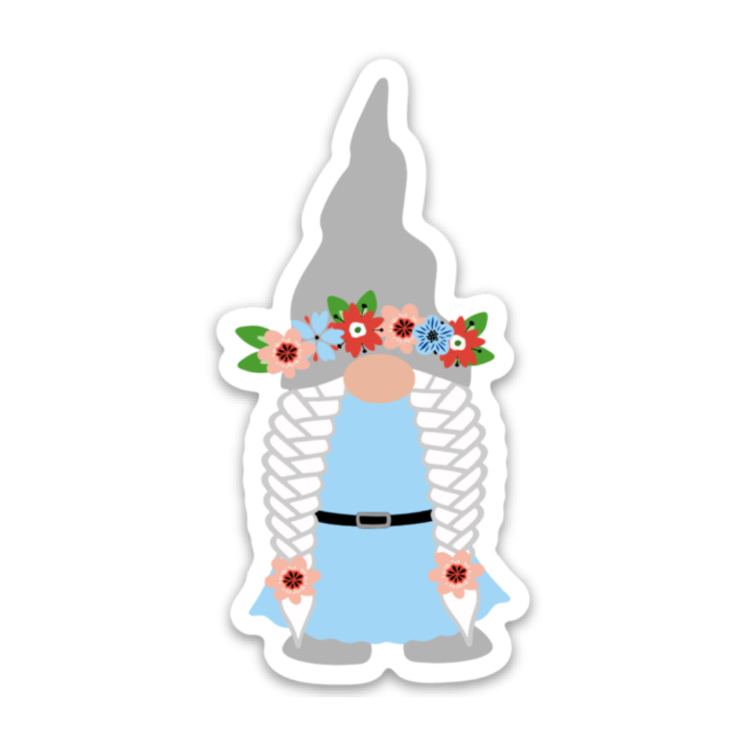 Midsummer Girl Gnome Sticker – Scandinavian Design Studio