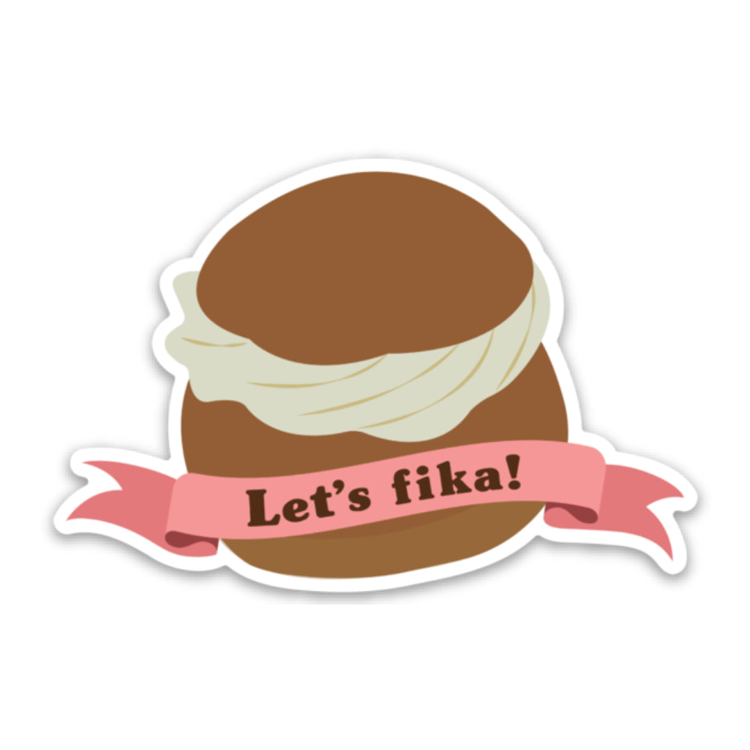 Let's Fika Sticker – Scandinavian Design Studio