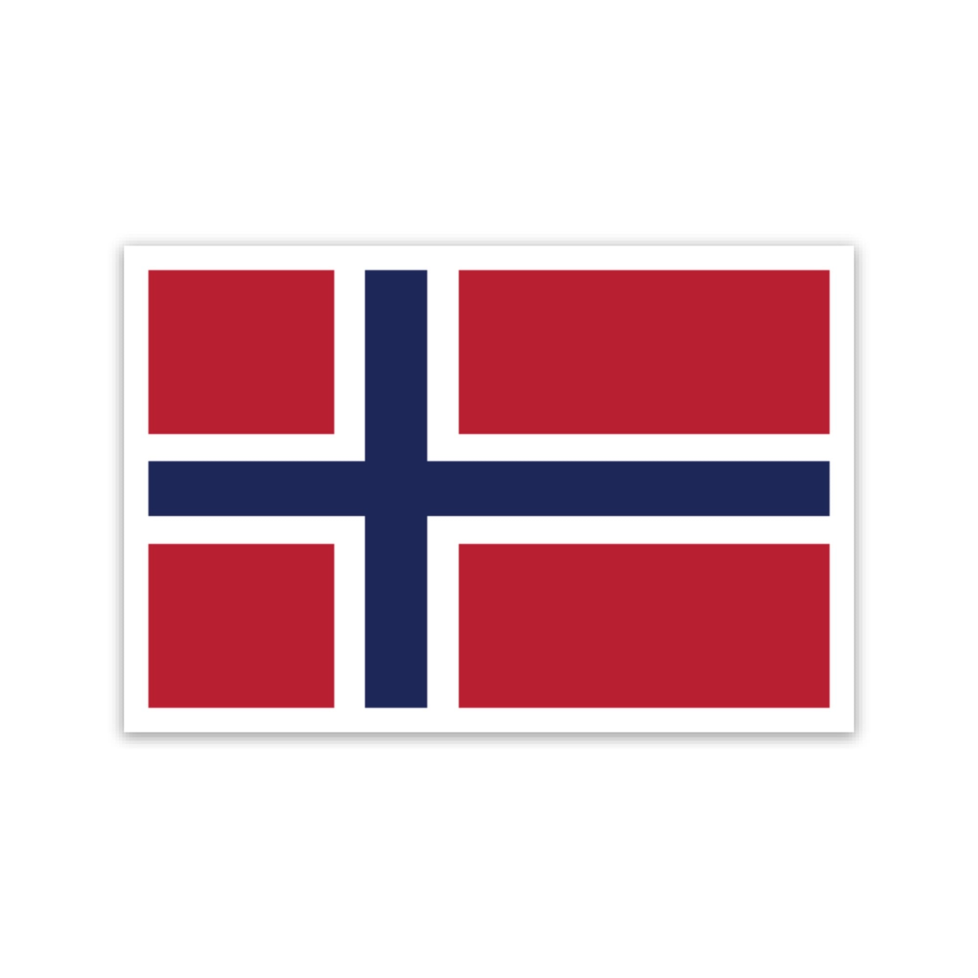 Norwegian Flag Sticker – Scandinavian Design Studio