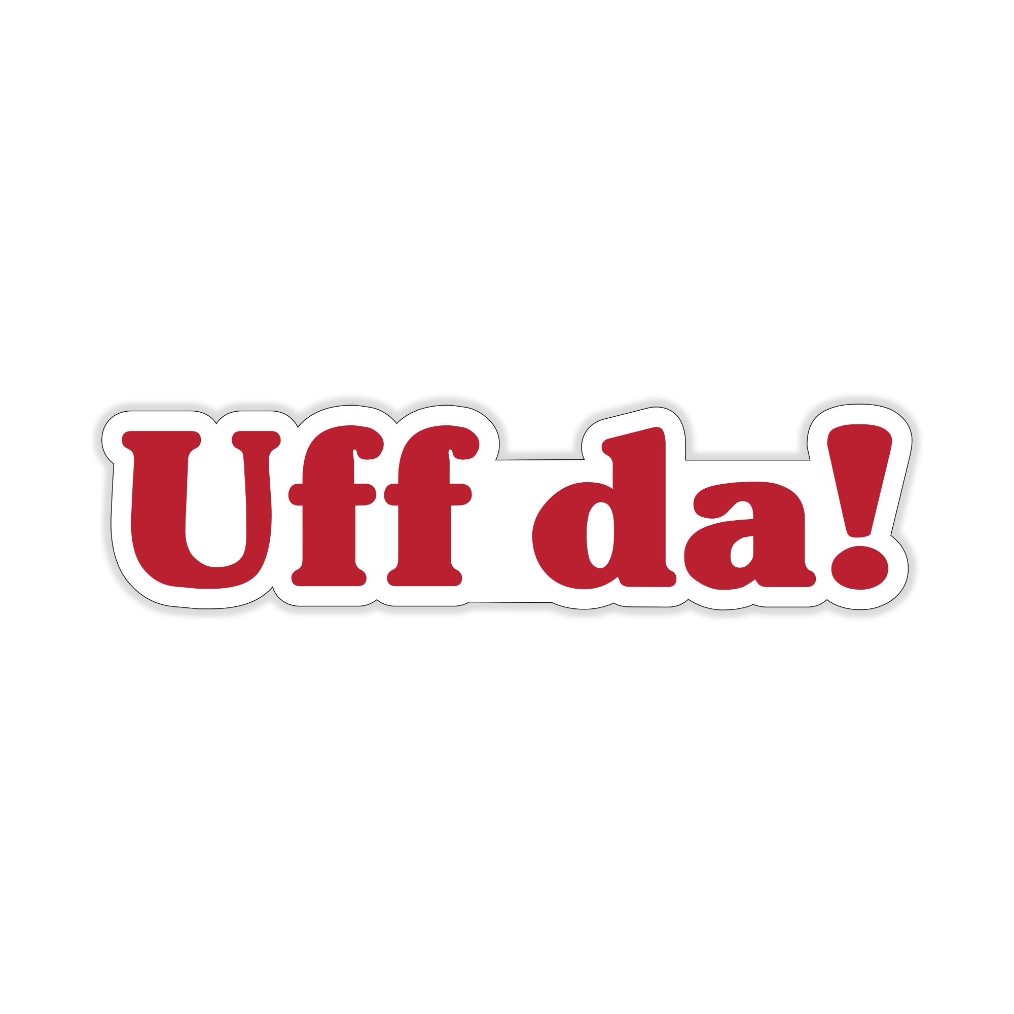 Uff Da Sticker – Scandinavian Design Studio